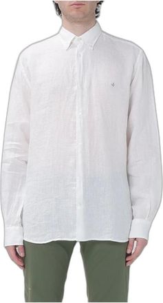 Brooksfield Chemise d&eacute;contract&eacute;e en lin - Homme - Chemises - Blanc - Taille: XL