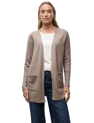Street One 2515457 Cardigan Ouvert, Gr&egrave;s Mocha Mel, 48 Femme