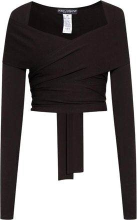 Dolce & Gabbana Femme, Blouses et Chemises, Noir, Taille: 40 FR Kim Stretchy Top