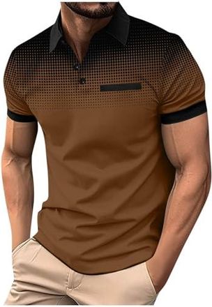 Generic Chemise de golf extensible d&eacute;contract&eacute;e &agrave; manches courtes et col rabattable, l&eacute;g&egrave;re, polyvalente, &eacute;l&eacute;gante, confortable, respirante, pour le travail, 