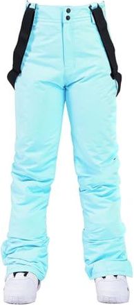 Generic Pantalon Ski Femme Imperméables Amovibles Coutures Etanchées Jupe Pare-Neige Pantalon de Randonnée Snowboard Salopettes Chaud pour lhiver, Pantalon Fe