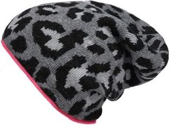 Zwillingsherz Bonnet Slouch au design Leo avec cachemire - Bonnet tricot&eacute; de qualit&eacute; sup&eacute;rieure pour femme et fille - Chapeau - Paillettes &eacute;toile - Taille unique - 