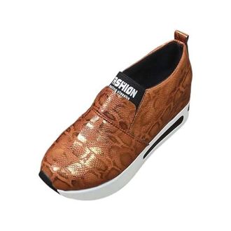 Generic Chaussures Paillettes Femme,Chaussures D&eacute;Contract&eacute;Es &agrave; Plateforme en Maille Respirante Confortables Et L&eacute;G&egrave;Res Id&eacute;Ales Au Quotidien Mod&egrave;Le &agrave; Enfiler p