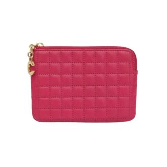 Celine Pre-owned Porte-monnaie &agrave; breloque C matelass&eacute; - Femme - Pre-owned - Rose - Taille: ONE Size