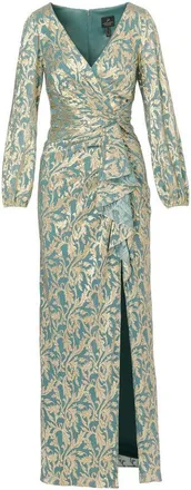 Adrianna Papell Abendkleid Metallic Crinkle Gown An opulent crinkle fabric gown