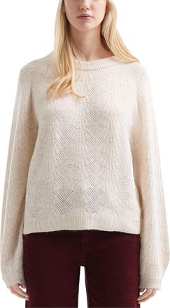 QS by s.Oliver Weicher Pullover mit Ajourmuster