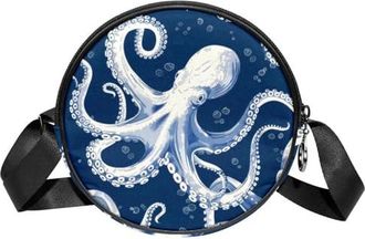 Generic Petit sac &agrave; bandouli&egrave;re Circle pour femme, petit sac &agrave; bandouli&egrave;re avec fermeture &eacute;clair, bretelles r&eacute;glables, sac &agrave; main rond d&eacute;contract&eacute; pour femmes