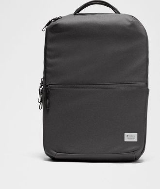 lululemon Rucksack mit zwei Reißverschlüssen 22 l Performance-Canvas - Größe 2 l in Black/Graphite Grey