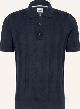 Brax Brax Strick-Poloshirt Pascal blau