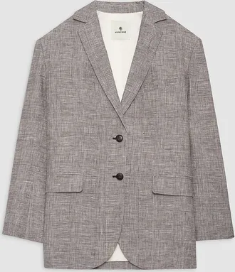 Anine Bing Veste Blazer Quinn Brown Plaid