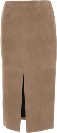 Rotate Rotate Birger Christensen, Femme, Jupes, Brun, Taille: 36 FR Midi Skirts