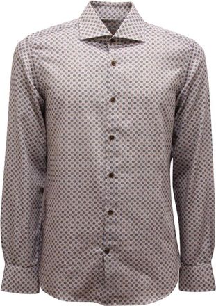Sonrisa Homme, Chemises, Brun, Taille: L Fior di Cotone Shirt