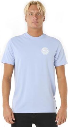 Rip Curl T-Shirt Wettie Icon pour Homme, Bleu Glacier 251, L
