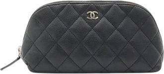 Chanel Pre-owned Caviar Skin Pouch - Femme - Pre-owned - Noir - Taille: ONE Size