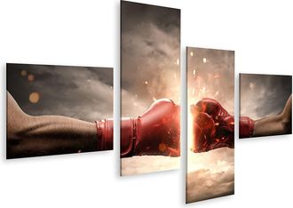 Islandburner Bild auf Leinwand Boxen Kampf Motivation Energie Bilder Wandbilder Poster