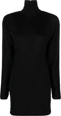 Philosophy di Lorenzo Serafini Femme, Robes, Noir, Taille: 38 FR Knit Short Dress