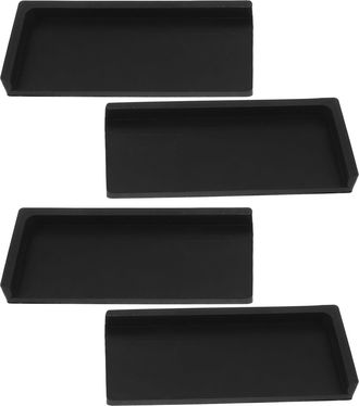 NUOBESTY 4 rutschfeste Sofabeinstopper aus Naturkautschuk Rechteckige M&ouml;belgleiter Universelle Antirutsch M&ouml;belunterlage f&uuml;r Holz und Fliesenb&ouml;den 4 St&uuml;ck