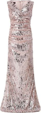 Talbot Runhof Talbot Runhof, Femme, Robes, Rose, Taille: 40 FR Robe de soir&eacute;e &agrave; sequins