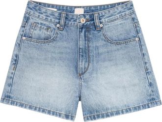 Gianni Lupo Femme, Shorts, Bleu, Taille: W25 Bermuda Denim a Vita Alta