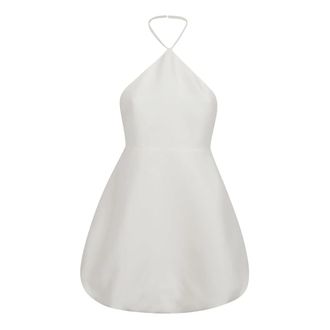 Balenciaga Minikleid mit Neckholder und Sch&ouml;&szlig;chen - - Dresses - Damen - Wei&szlig; - XS
