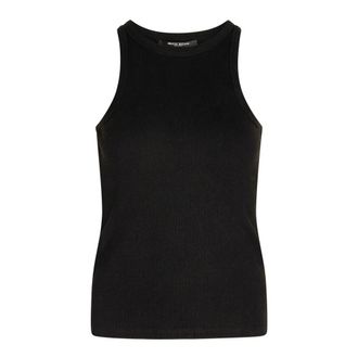 Bruuns Bazaar Klassisches Ripp-Top - - Tops - Damen - Schwarzk - XS