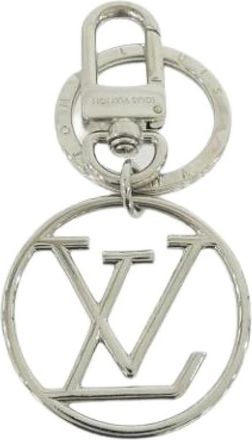 Louis Vuitton unisex, Pre-owned, Gris, Taille: ONE Size Porte-cl&eacute;s en toile Pre-owned