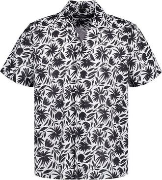 Karl Lagerfeld Herren Hemden schwarz gebl&uuml;mt