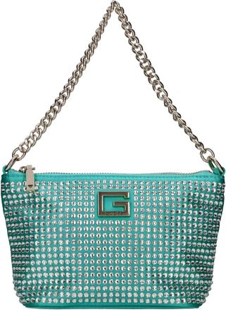 Guess Femme, Sacs, Vert, Taille: ONE Size Gilded Glamour Rhinestone Shoulder Bag