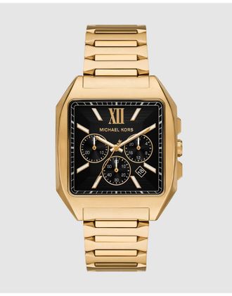 Michael Kors Hayes montre chronographe en acier inoxydable dor&eacute;