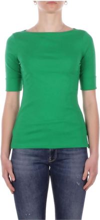 Ralph Lauren Femme, Pulls, Vert, Taille: 36 FR Maille ras du cou