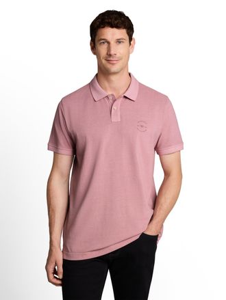 Tom Tailor Poloshirt TOM TAILOR, Herren, Gr. XXL, rosa (dusty rose), Piqu&eacute;, Obermaterial: 100% Baumwolle, unifarben, normal h&uuml;ftbedeckend, Rundhals, abgesteppte 