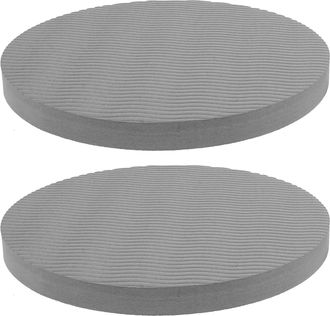 Hemobllo Mikikit 2 St&uuml;ck Rutschfeste Yoga Knieschoner aus Tpe Grau 17cm X 15mm Formstabil und Wasserabweisend Polster zum Knien f&uuml;r Yoga Fitness