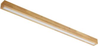 Lucande LED Deckenlampe Emara (Design, Modern) aus Holz (1 flammig) - Deckenleuchte Lampe Wohnzimmerleuchte