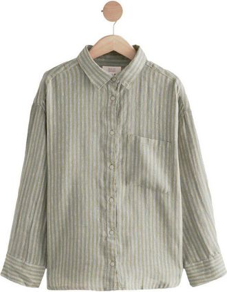 Next Langarmbluse Bluse aus 100 % Leinen (1-tlg)