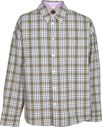 Marni Homme, Chemises, Multicolore, Taille: 2XL Chemise &agrave; Carreaux en Coton Compact