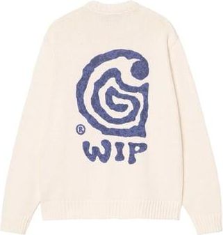 Carhartt Work in Progress gemischter Baumwoll -Runde Nackenpullover - Beige