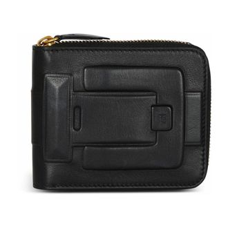 Balmain Portemonnaie Anthem aus Kalbsleder - - Accessories - Damen - Schwarzk - ONE SIZE