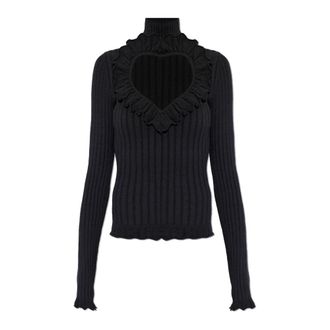 Balenciaga Heart Top - - Tops - Damen - Schwarzk - XS