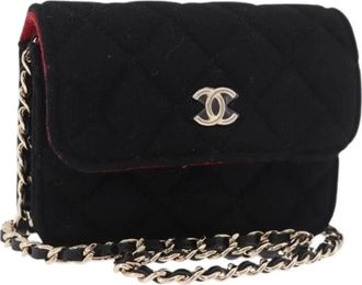 Chanel Pre-owned Vintage Canvas Cross Body Bag - - Pre-owned - Damen - Schwarzk - ONE SIZE