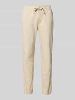 Only & Sons Cropped Stoffhose aus Leinen-Mix Modell LINUS