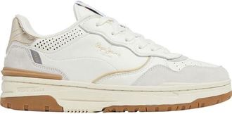 Pepe Jeans London Chester Life - Baskets en Cuir Blanc