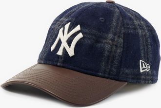 New Era Casquette logo en laine et cuir