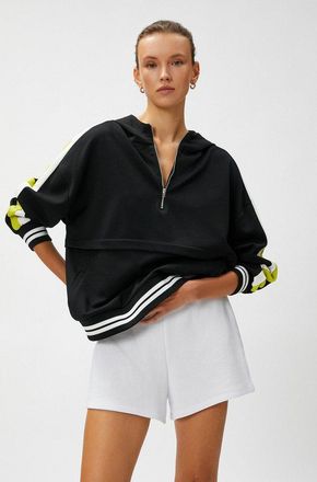 Koton Kapuzensweatshirt Kapuzenkragen Mit Reißverschlussdetail Kapuzensweatshirt