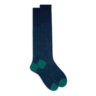 Gallo Gallo, Homme, Sous-vêtements, Multicolore, Taille: L Chaussettes en Coton Bleu à Pois
