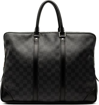 Louis Vuitton Crossbody Bags - Damier Graphite Porte Documents Voyage PM - Gr. unisize - in Schwarz - für Damen