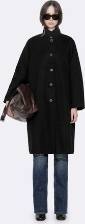 AllSaints Effie Mantel in Schwarz