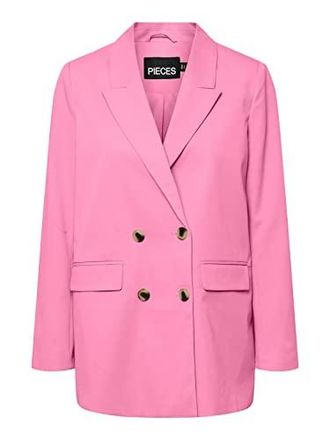 Pieces Pieces PCTHELMA LS Oversize Blazer Noos, Rose b&eacute;gonia, XL Femme
