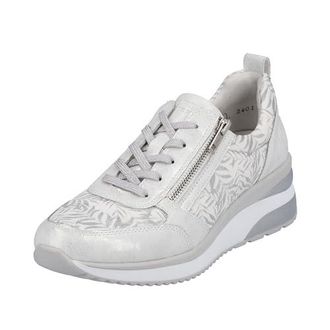 Remonte Femme D2401 Basket, Blanc Pur glac&eacute;, Argent 91, 41 EU