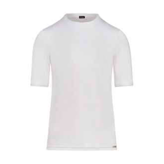 Kiton T-Shirt mit Rundhalsausschnitt und Tasche - - Tops - Damen - Wei&szlig; - M