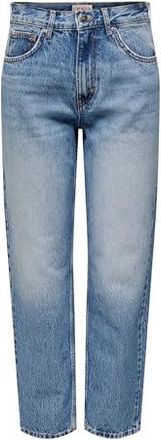 Only Femme Onlrobyn Ex Hw STR Lo AK DNM Dot536 Noos Jeans, Denim Bleu M&eacute;dium, 31W / 34L EU